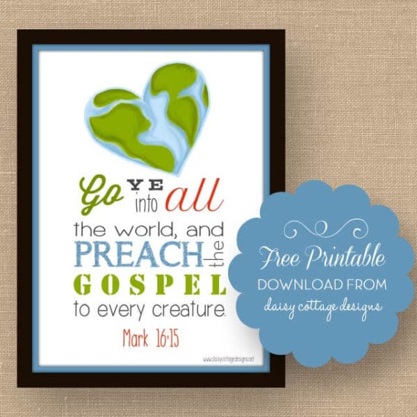 Free Bible Verse Printable - Daisy Cottage Designs