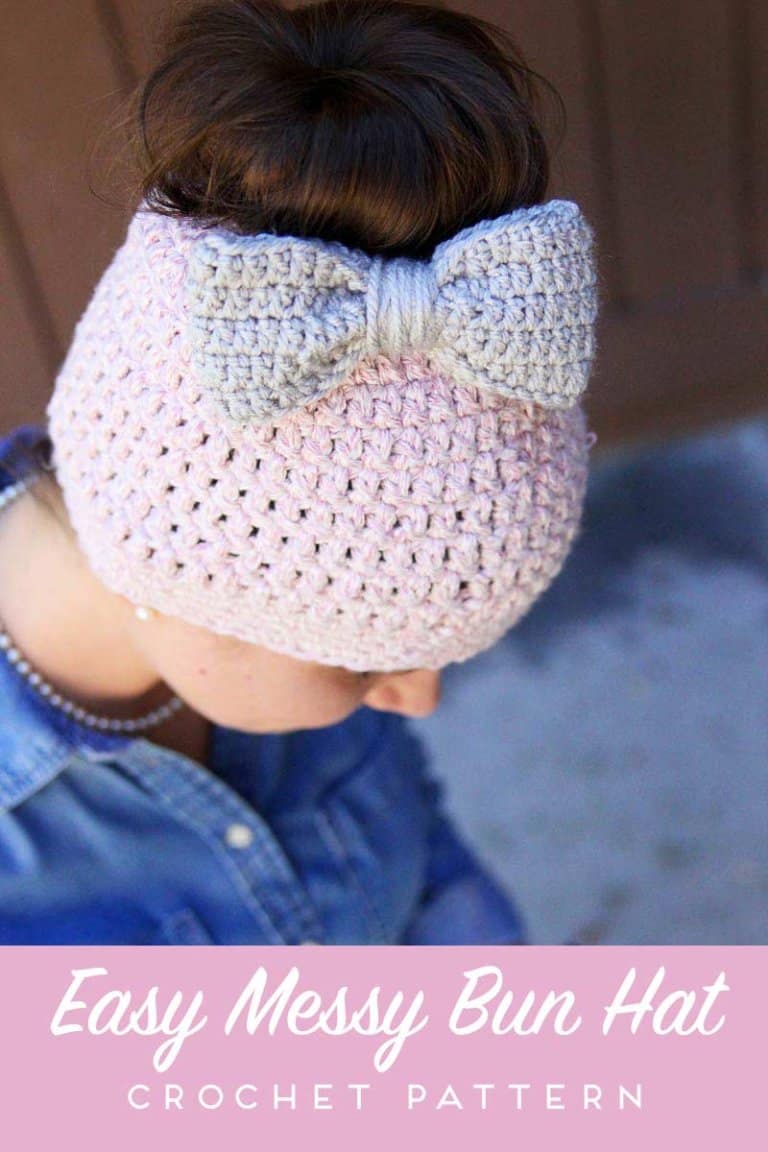 Messy Bun Free Crochet Pattern