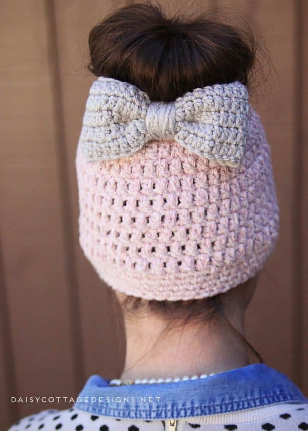 Messy Bun Free Crochet Pattern