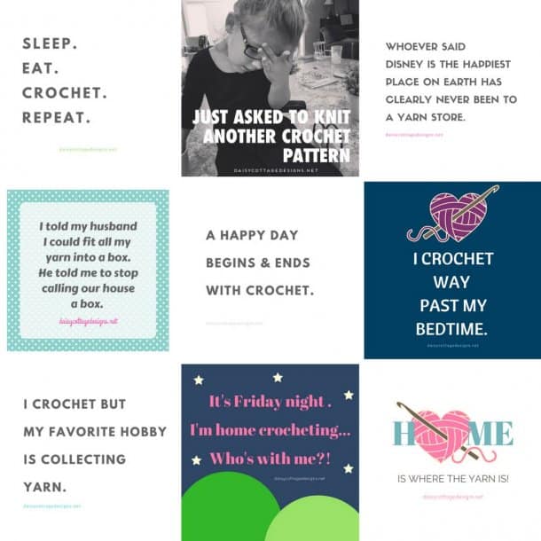 Crochet Memes Yarn Meme Printable from Daisy Cottage Designs
