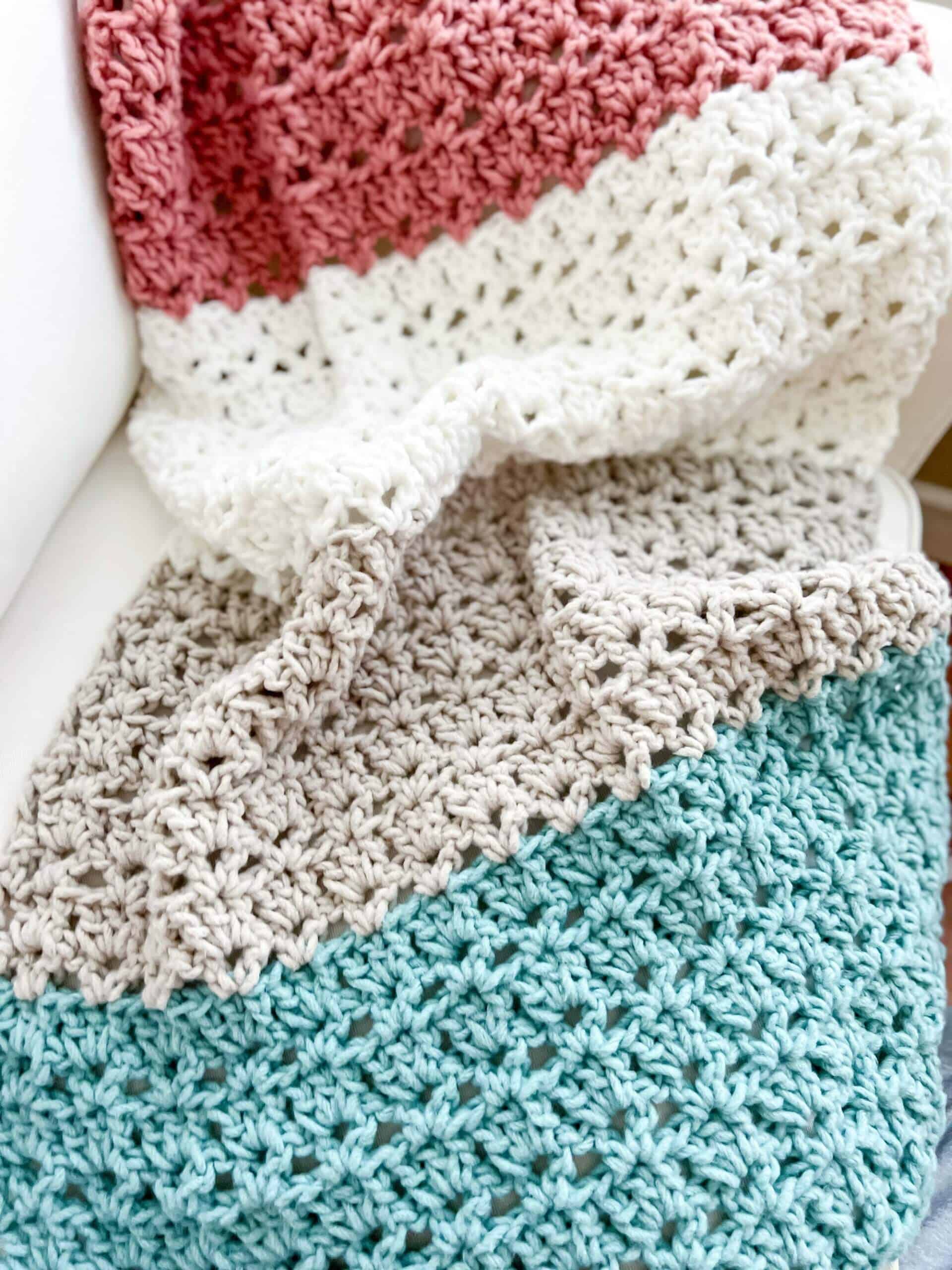 How To Crochet A Baby Blanket In 3 Hours Daisy Cottage Designs