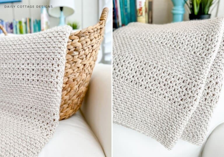 Crochet Throw Blanket Pattern: Daisy Cottage Designs