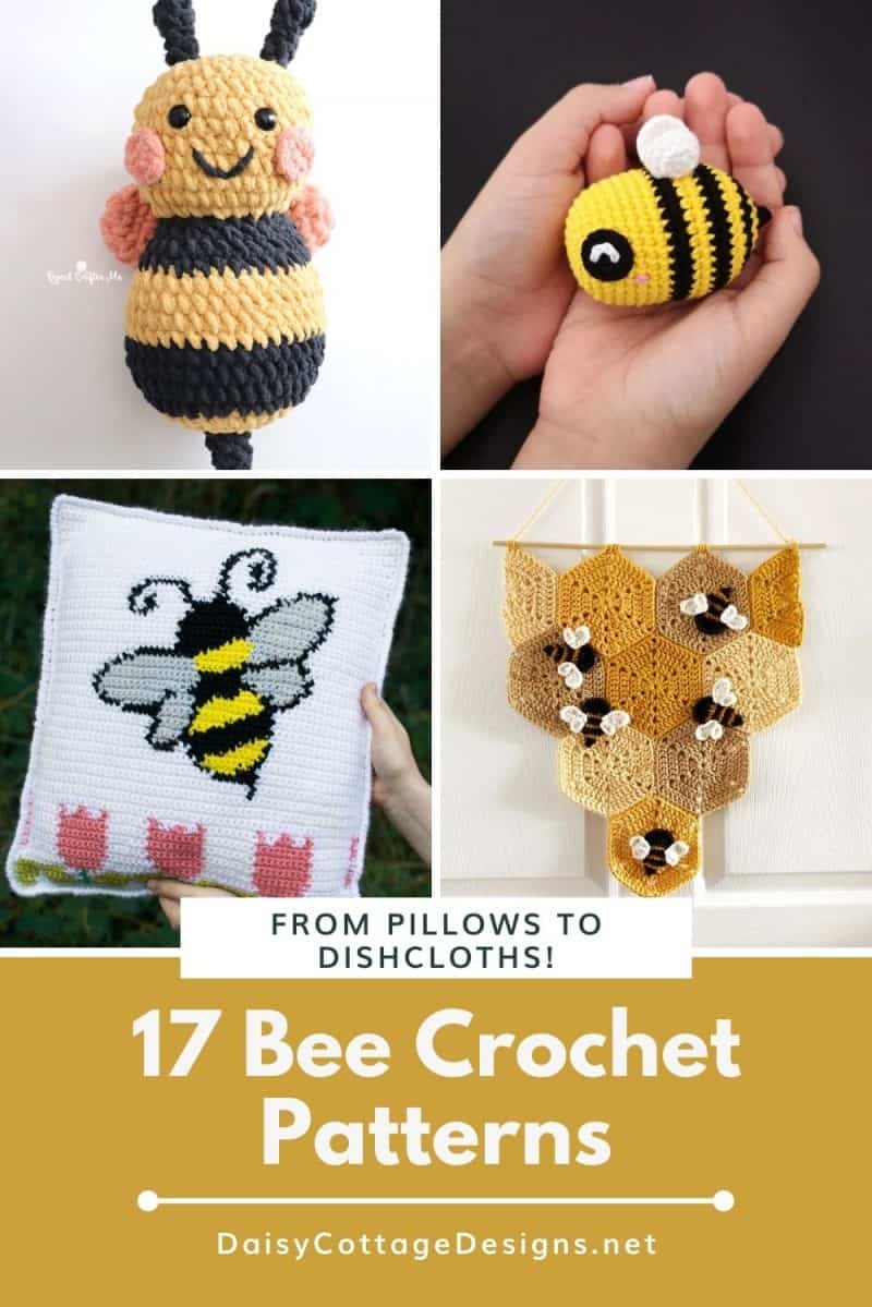 17 Easy Crochet Bee Patterns (Stuffies To Pillows!)