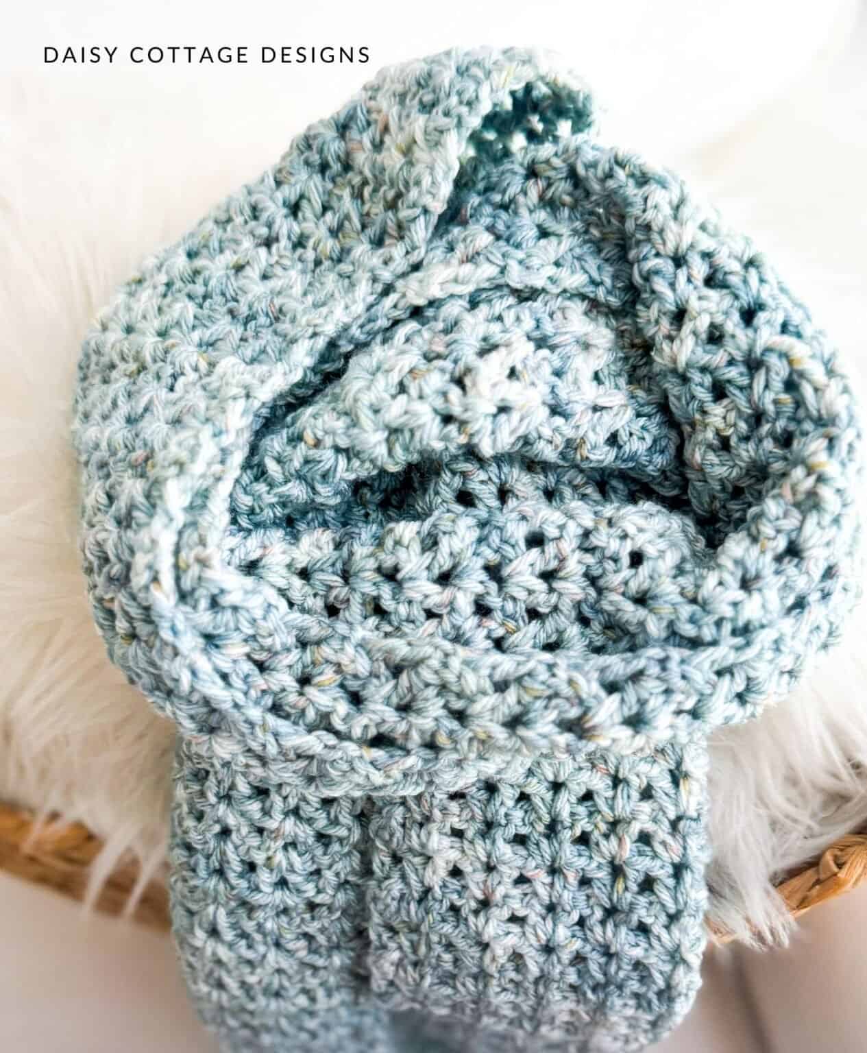 Crochet V-Stitch Scarf Pattern - So Quick!
