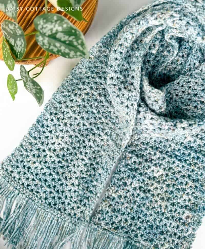 Crochet V-Stitch Scarf Pattern - So Quick!