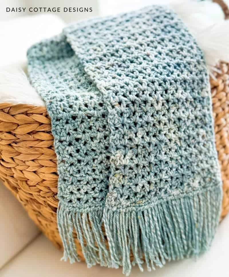 Crochet V-Stitch Scarf Pattern - So Quick!