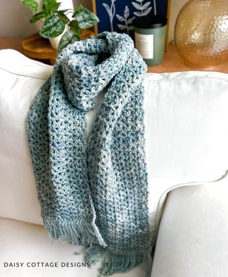 Crochet V-Stitch Scarf Pattern - So Quick!