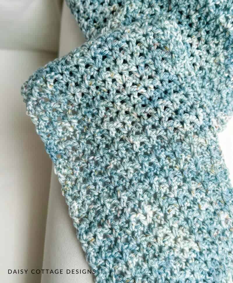 Crochet V-Stitch Scarf Pattern - So Quick!