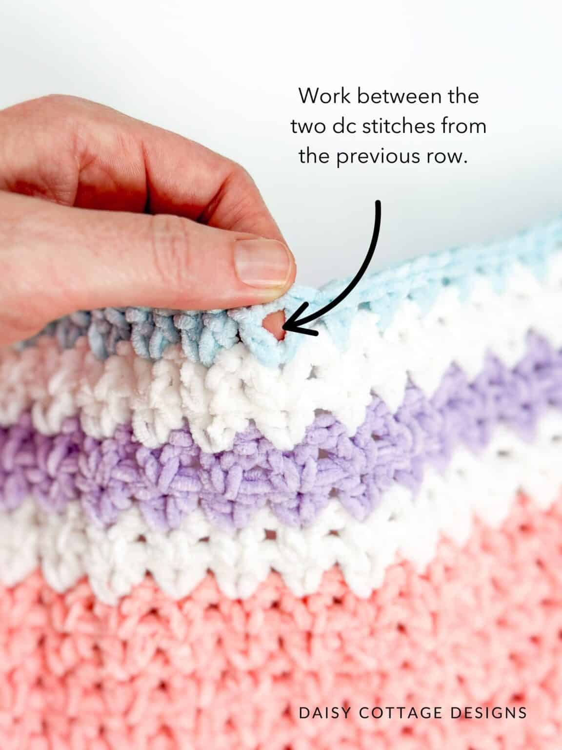 Easy Chenille Baby Blanket Crochet Pattern